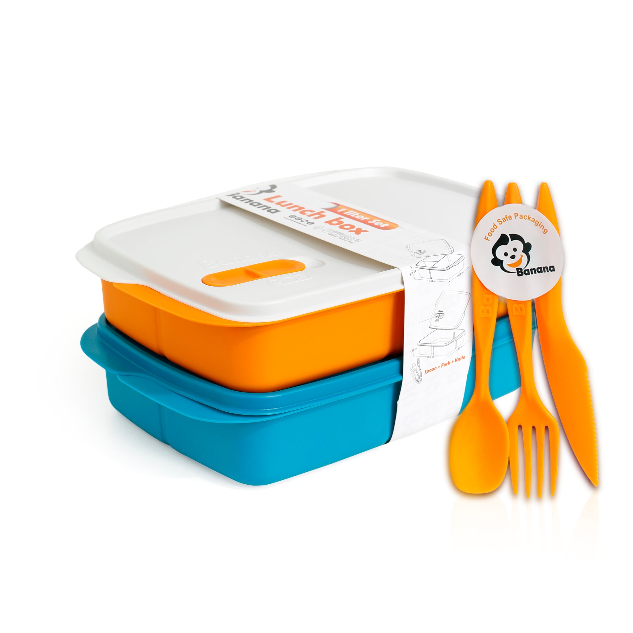 Lunch box 1 L set – Banana